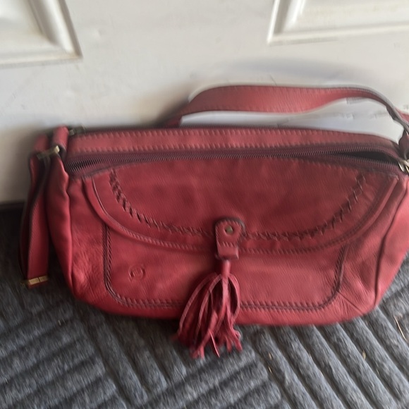 Born | Bags | Born Boc Full Leather Burgundy Boho Bag With Tassels And ...